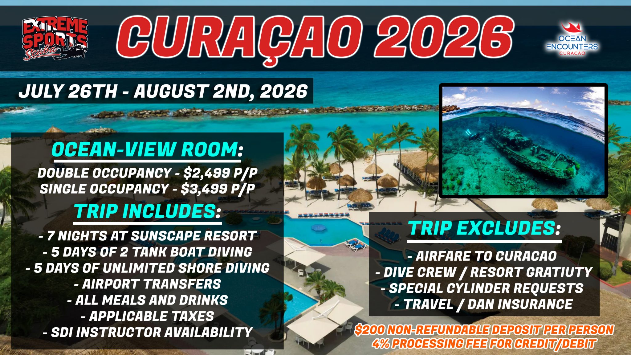 Curaçao July / August 2026 - Extreme Sports
